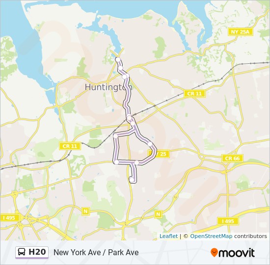 H20 Route: Schedules, Stops & Maps - New York Ave / Park Ave