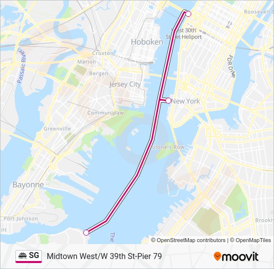 SG Route: Schedules, Stops & Maps - Midtown West/W 39th St-Pier 79 ...
