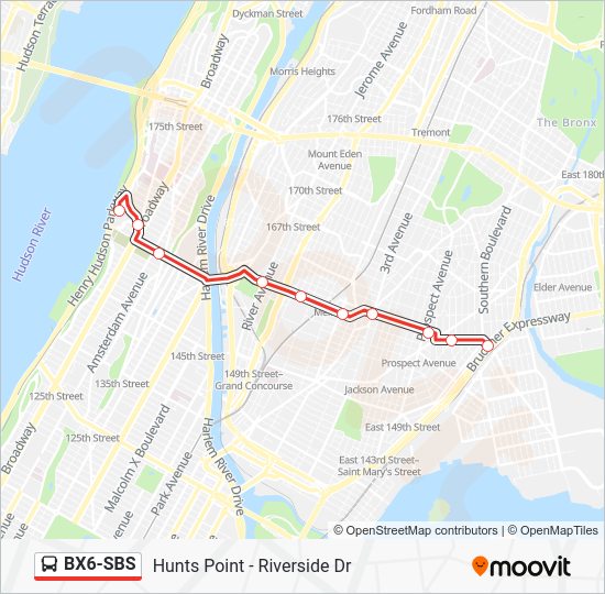 BX6SBS Route: Schedules, Stops & Maps - Select Bus Southern Bl (Updated)
