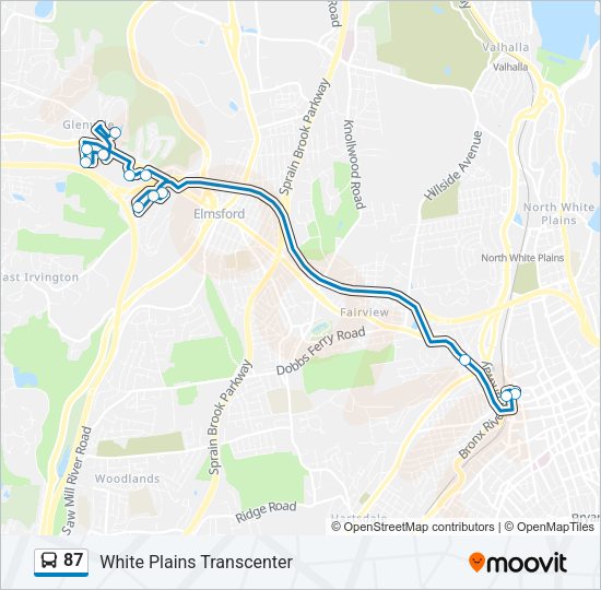 87 Route: Schedules, Stops & Maps - White Plains Transcenter (Updated)