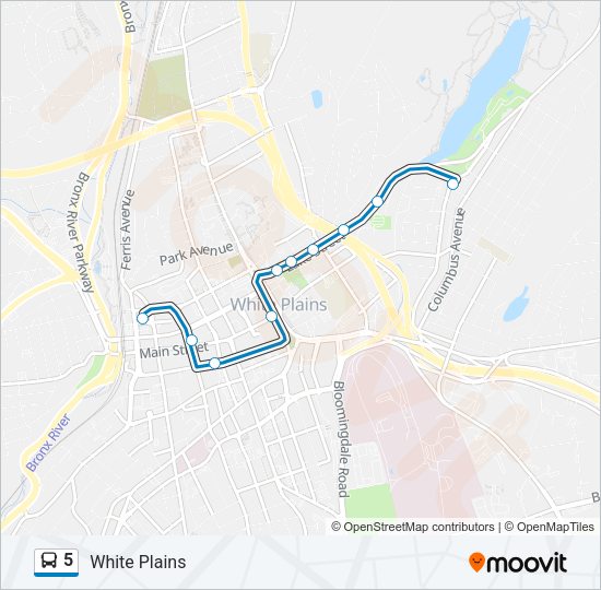 5 Route: Schedules, Stops & Maps - White Plains (Updated)