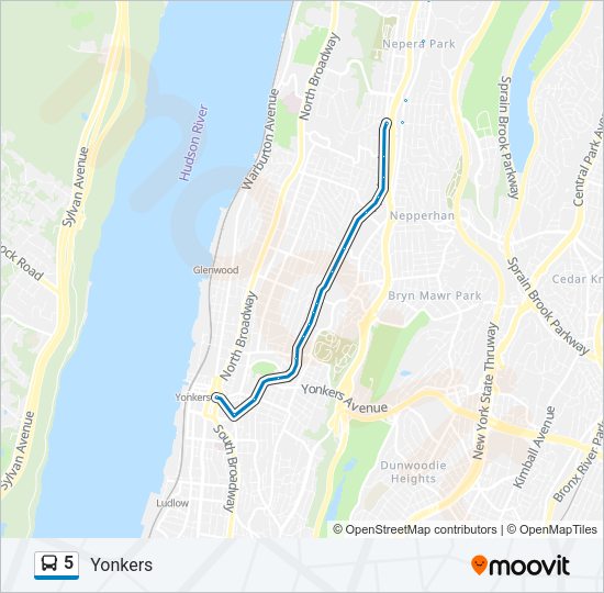 5 Route: Schedules, Stops & Maps - Yonkers (Updated)