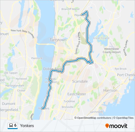 6 Route: Schedules, Stops & Maps - Yonkers (Updated)