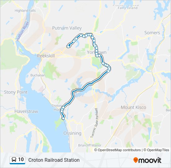10 Route: Schedules, Stops & Maps - Croton Railroad Station (Updated)