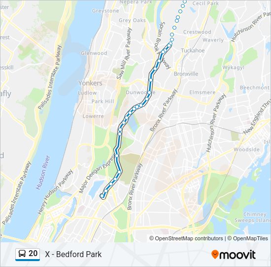 20 Route: Schedules, Stops & Maps - X - Bedford Park (Updated)
