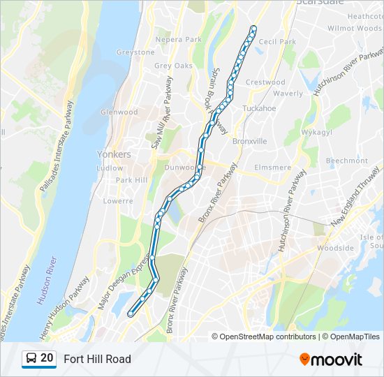 20 Route: Schedules, Stops & Maps - Fort Hill Road (Updated)
