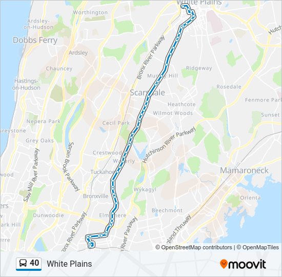 40 Route: Schedules, Stops & Maps - White Plains (Updated)