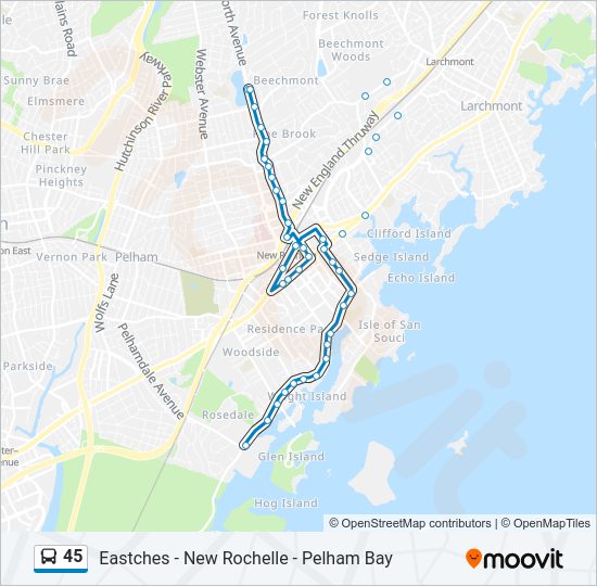 45 Route: Schedules, Stops & Maps - New Rochelle High School (Updated)