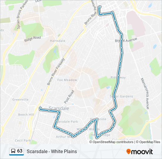 63 Route: Schedules, Stops & Maps - White Plains Via Crossways (Updated)