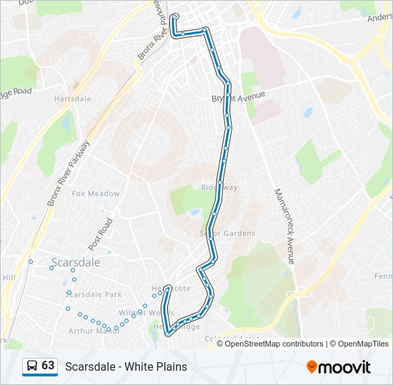 63 Route: Schedules, Stops & Maps - White Plains Via Crossways (Updated)