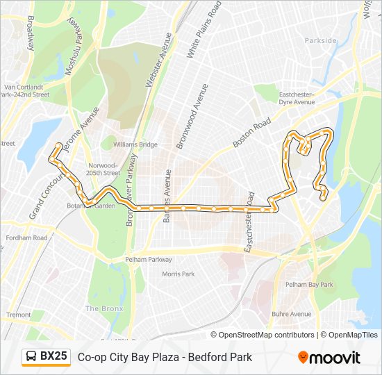 BX25 Route: Schedules, Stops & Maps - Co-Op City Bay Plaza Via Allerton ...