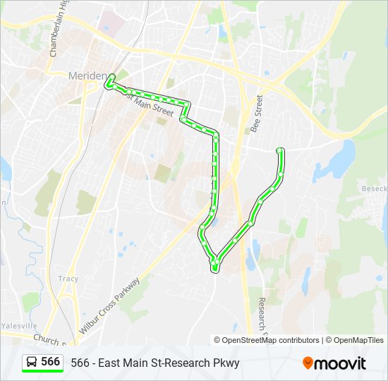 566 Route: Schedules, Stops & Maps - 566 - East Main St-Research Pkwy ...