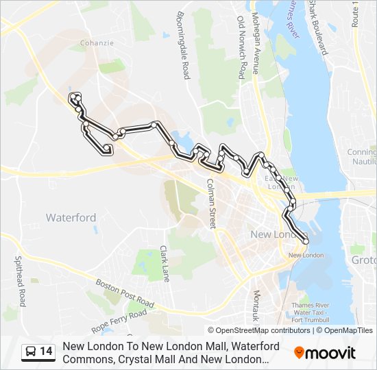 14 Route: Schedules, Stops & Maps - Waterford Commons Via Nl Mall (Updated)