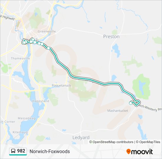 982 Route: Schedules, Stops & Maps - Norwich Via Sr 2 (Updated)