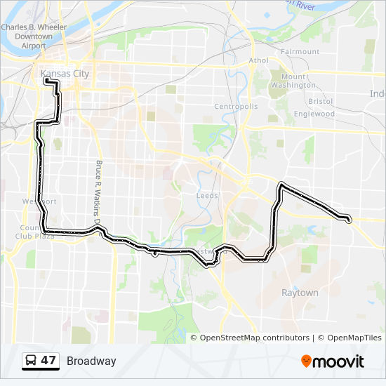 47 Route: Schedules, Stops & Maps - South/Eastbound