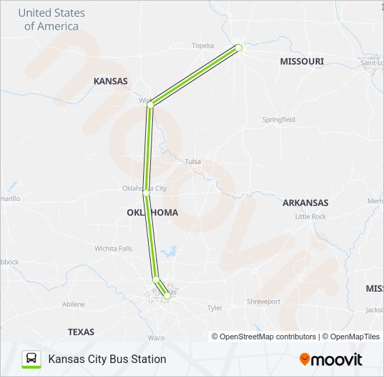 FLIXBUS 2241 Route: Schedules, Stops & Maps - Kansas City Bus Station ...