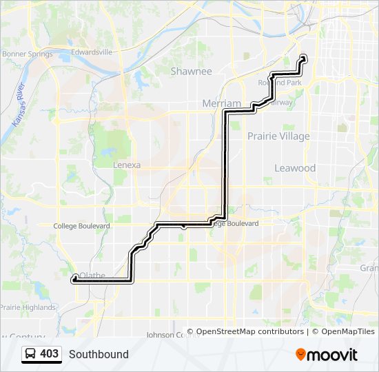 403 Route: Schedules, Stops & Maps - Southbound (Updated)