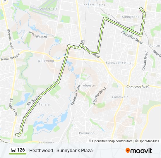 126 Route: Schedules, Stops & Maps - Heathwood, Parkwood Dr (Updated)
