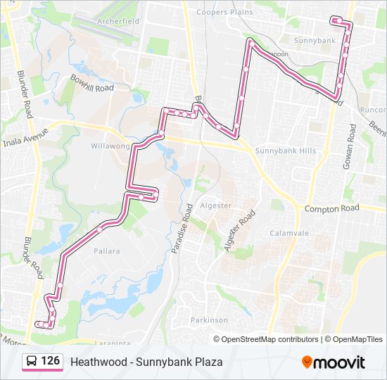 126 Route: Schedules, Stops & Maps - Heathwood, Parkwood Dr (Updated)