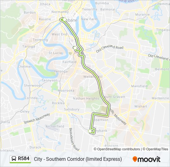r584 Route: Schedules, Stops & Maps - Banoon Station (Updated)