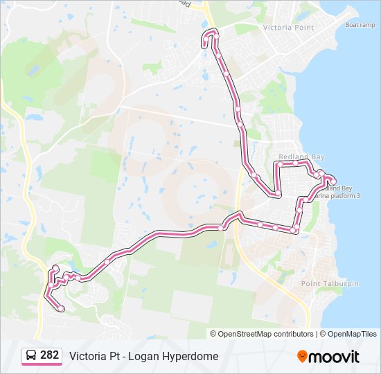 282 Route: Schedules, Stops & Maps - Mt Cotton (Updated)