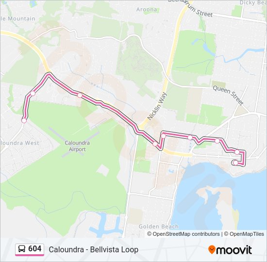 604 Route: Schedules, Stops & Maps - Caloundra West (Updated)