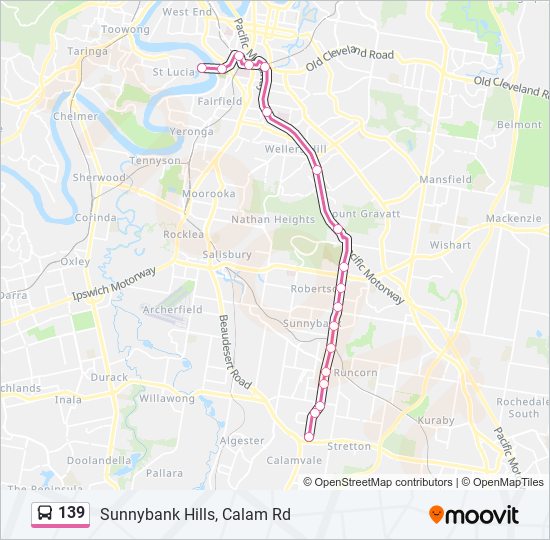 139 Route: Schedules, Stops & Maps - Sunnybank Hills, Calam Rd (Updated)