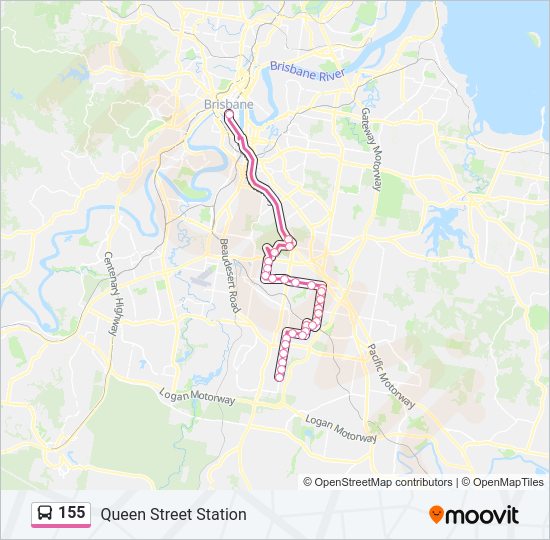 155 Route: Schedules, Stops & Maps - Queen Street Station (Updated)