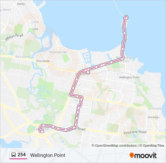 254 Route: Schedules, Stops & Maps - Wellington Point (Updated)