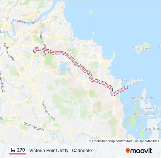 270 Route: Schedules, Stops & Maps - Carindale (Updated)