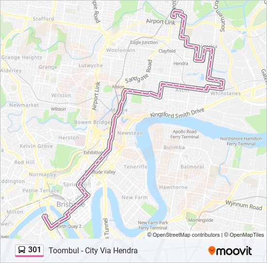 301 Route: Schedules, Stops & Maps - Toombul Interchange (Updated)