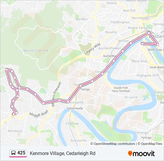 425 Route: Schedules, Stops & Maps - Kenmore Village, Cedarleigh Rd ...