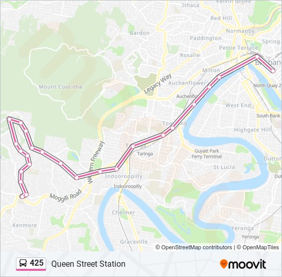 425 Route: Schedules, Stops & Maps - Queen Street Station (Updated)