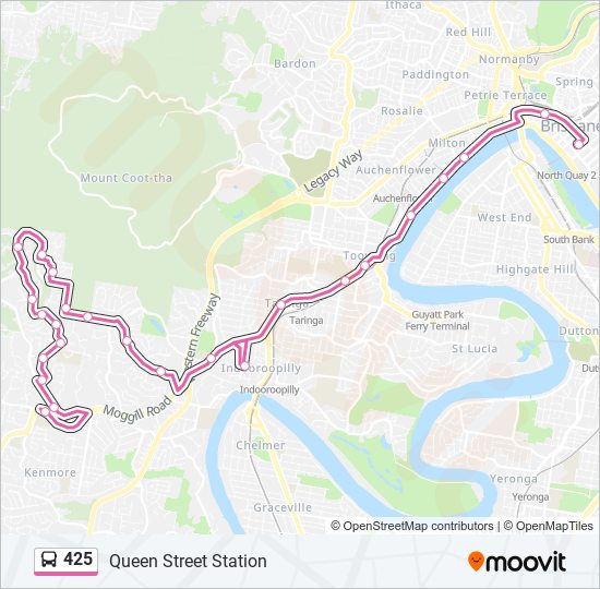 425 Route: Schedules, Stops & Maps - Queen Street Station (Updated)