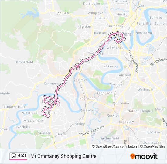 453 Route: Schedules, Stops & Maps - Mt Ommaney Shopping Centre (Updated)