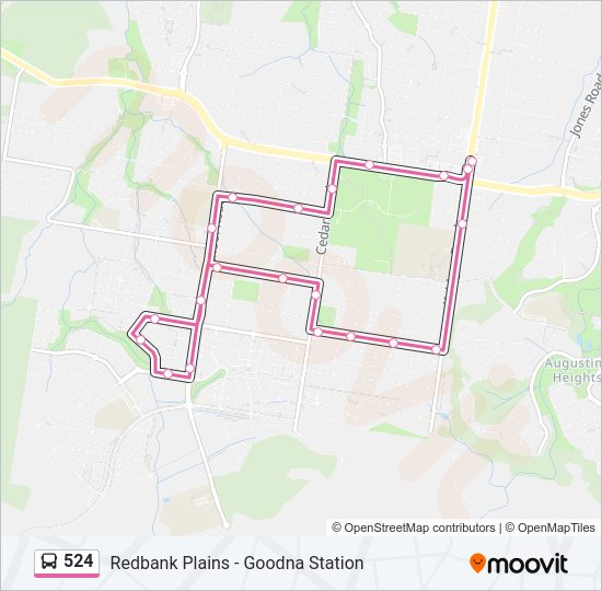 524 Route: Schedules, Stops & Maps - Redbank Plains (Updated)