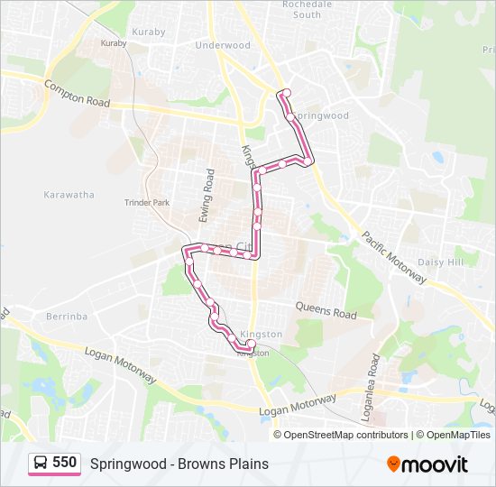 550 Route: Schedules, Stops & Maps - Kingston Station (Updated)