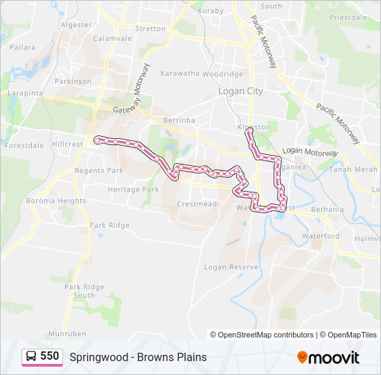 550 Route: Schedules, Stops & Maps - Kingston Station (Updated)