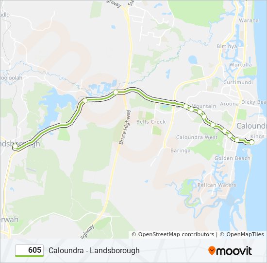 605 Route: Schedules, Stops & Maps - Caloundra Station (Updated)