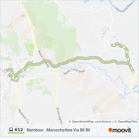 612 Route: Schedules, Stops & Maps - Bli Bli (Updated)