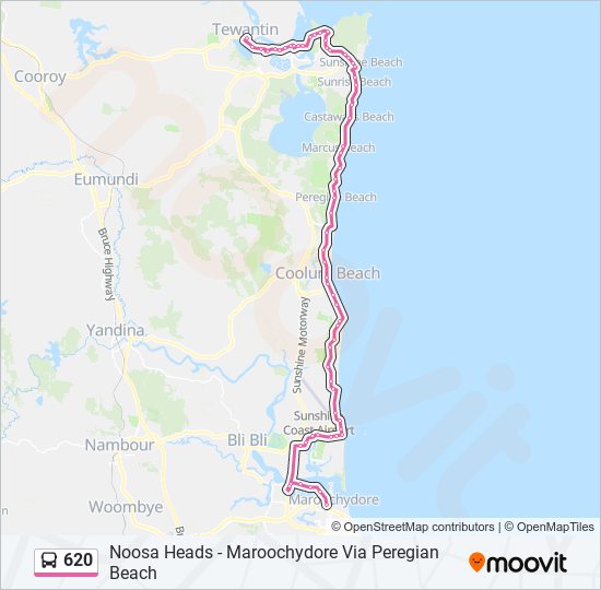 620 Route: Schedules, Stops & Maps - Tewantin Central (Updated)