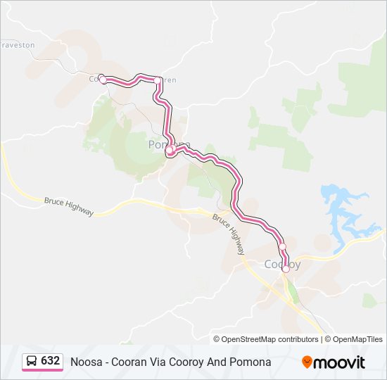 632 Route: Schedules, Stops & Maps - Cooroy Station (Updated)