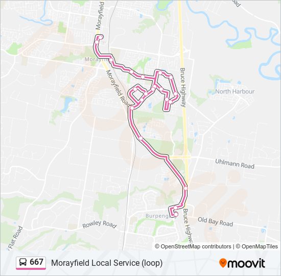 667 Route: Schedules, Stops & Maps - Burpengary (Updated)