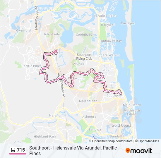 715 Route: Schedules, Stops & Maps - Helensvale Station (Updated)