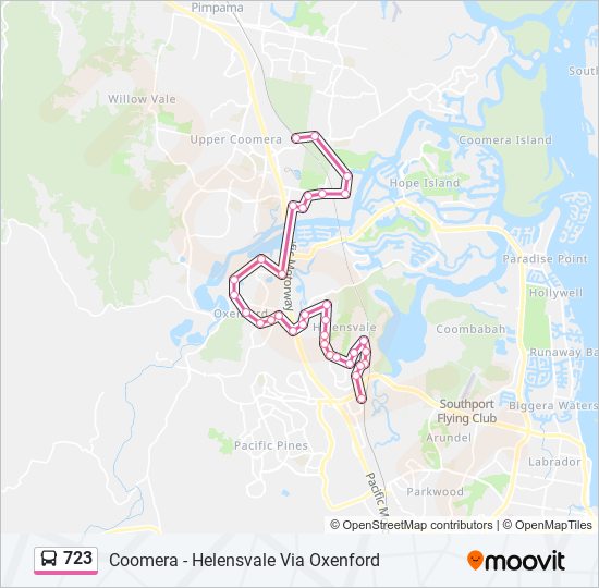 723 Route: Schedules, Stops & Maps - Helensvale Station (Updated)