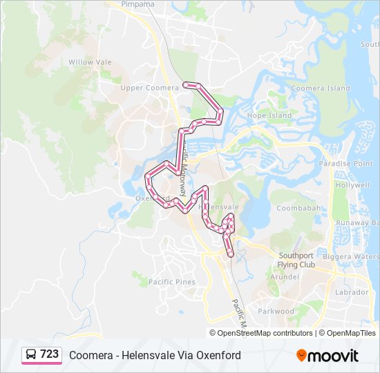 723 Route: Schedules, Stops & Maps - Coomera Station (Updated)