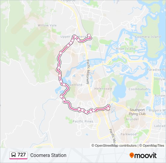 727 Route: Schedules, Stops & Maps - Coomera Station (Updated)