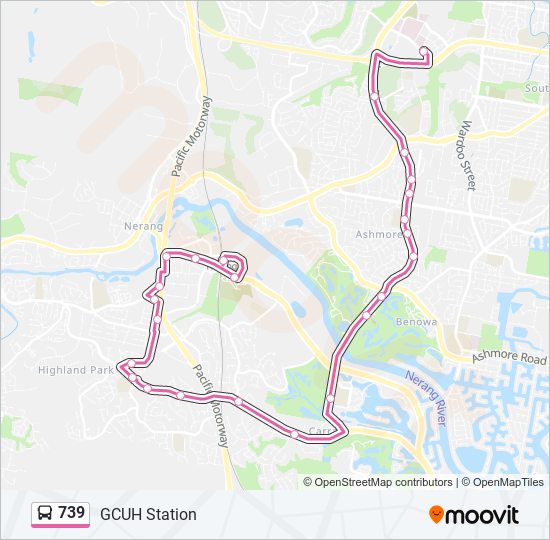 739 Route: Schedules, Stops & Maps - GCUH Station (Updated)