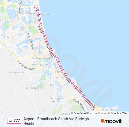 777 Route: Schedules, Stops & Maps - Gold Coast Airport (Updated)