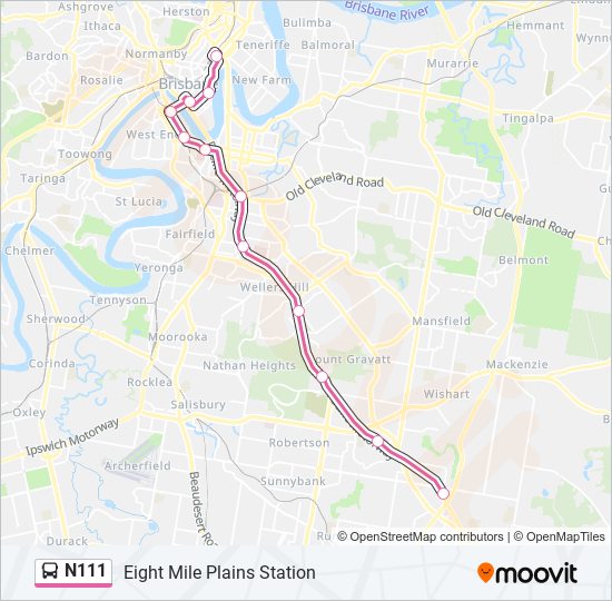 n111 Route: Schedules, Stops & Maps - Eight Mile Plains Station (Updated)